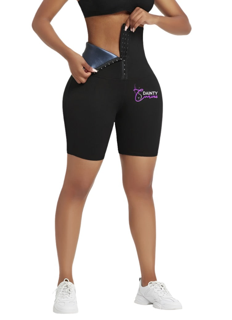 DC waist Sculpting Sauna Shorts – Dainty Curves
